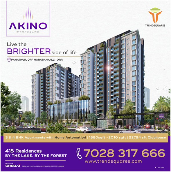 Trendsquares Akino Luxury 3 & 4 BHK Apartments in Panathur - Official ...